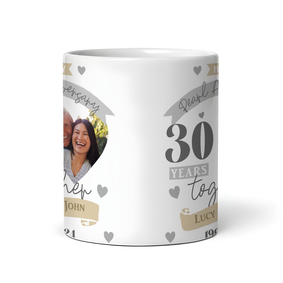 73 30 Years Together 30th Wedding Anniversary Present Pearl Photo ...