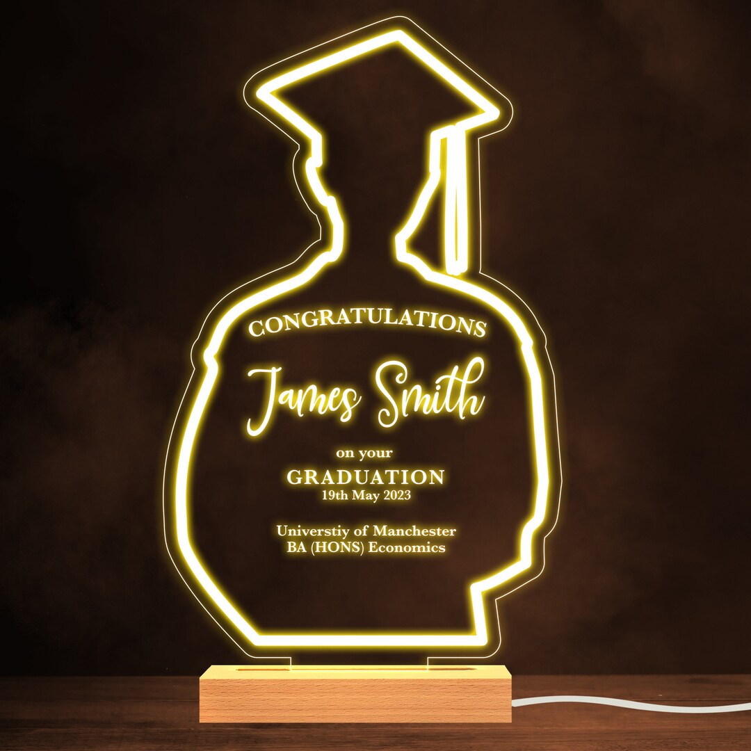Graduate Silhouette Congratulations Graduation University White Night ...