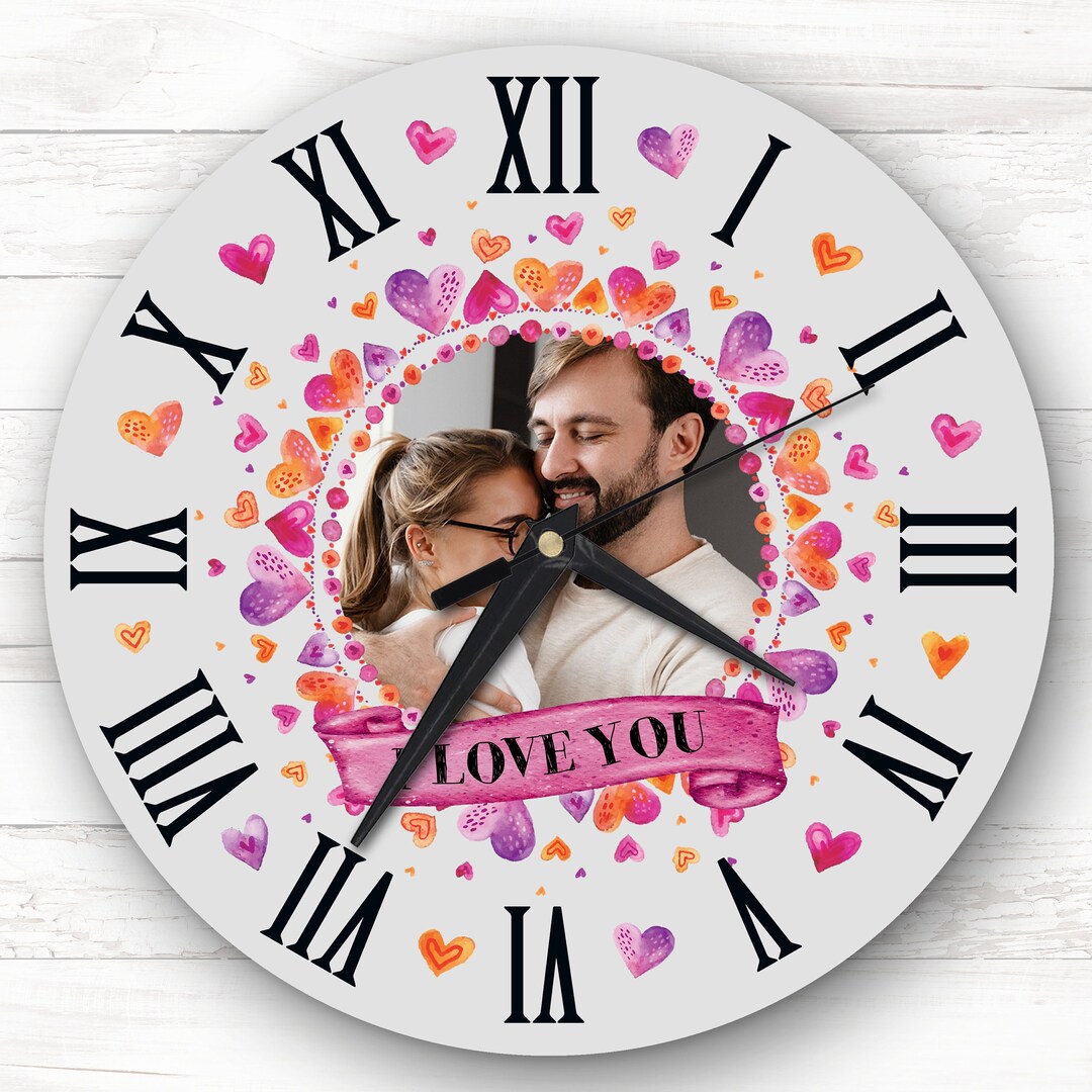I Love You Grey Romantic Valentine's Day Gift Anniversary Personalised ...