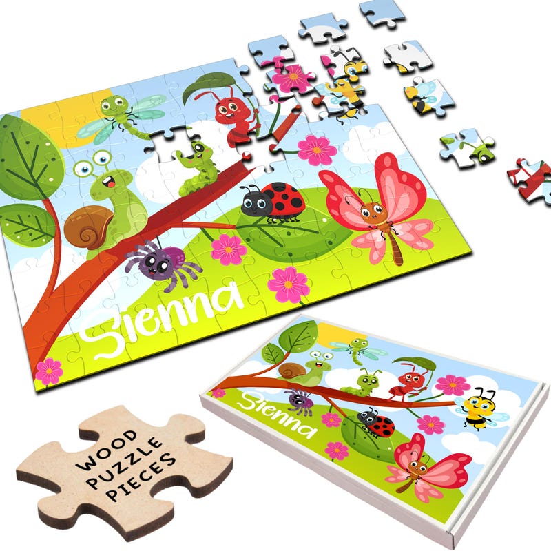 Wooden Bug Puzzles - Etsy