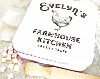 Chicken Storage Tin - Etsy