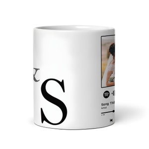 White Spotify QR Code and Initials Any Song Lyrics Music Present ...