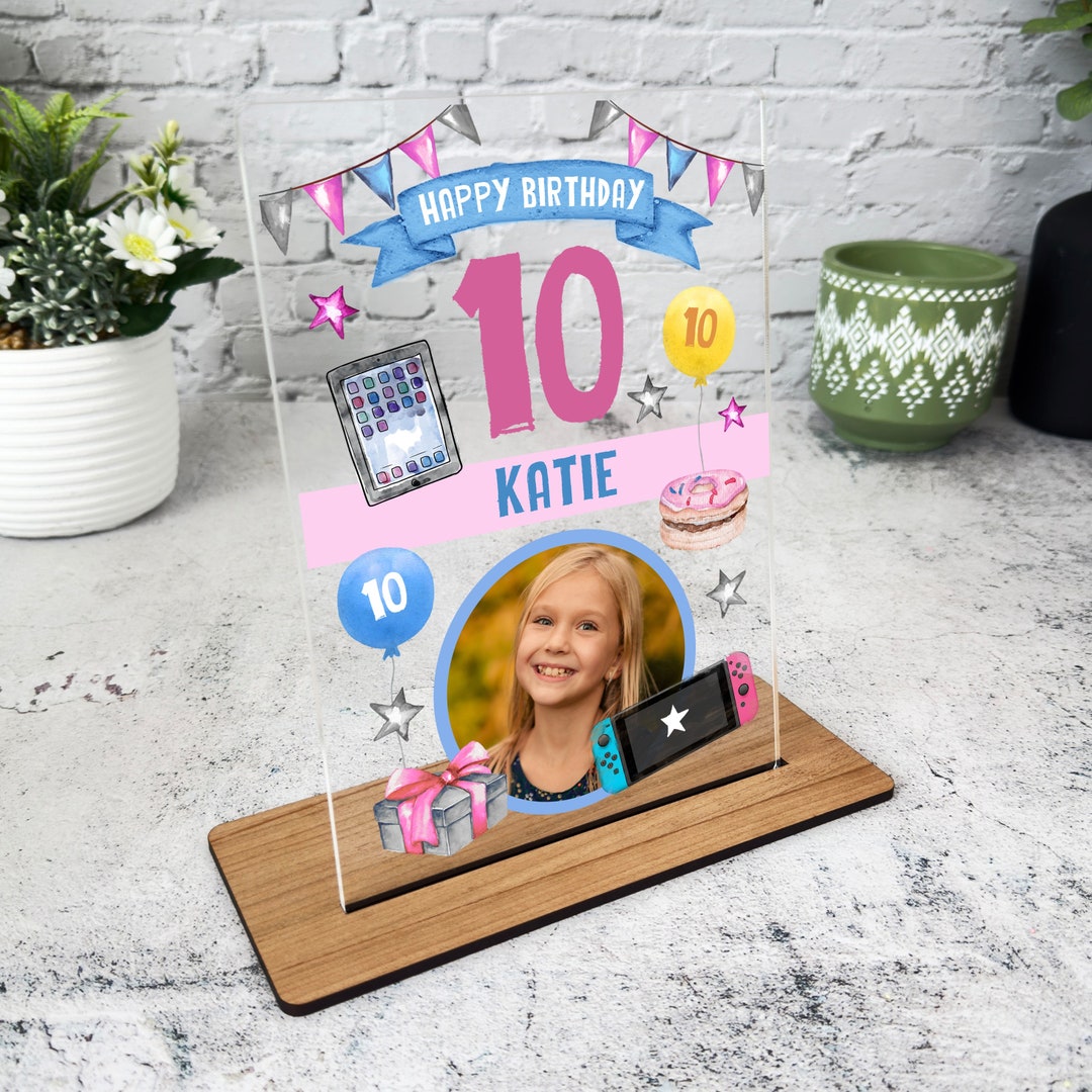 10th Birthday Gift for Tween Tech Switch Tablet Online Girl Pink Photo ...