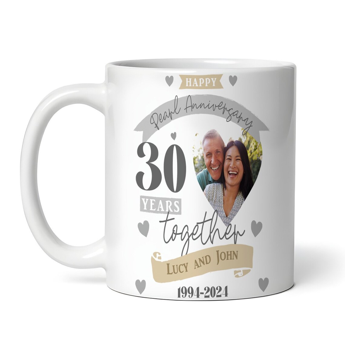 73 30 Years Together 30th Wedding Anniversary Present Pearl Photo ...