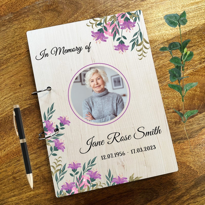 Funeral Guest Book - Etsy