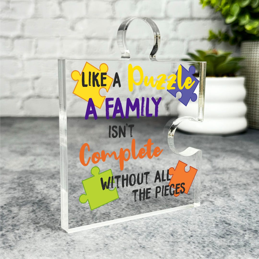 Family Isn't Complete Without All the Pieces Gift Puzzle Piece Keepsake ...