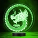 Traditional Asian Dragon Head Led Lamp Personalised Gift Night Light ...