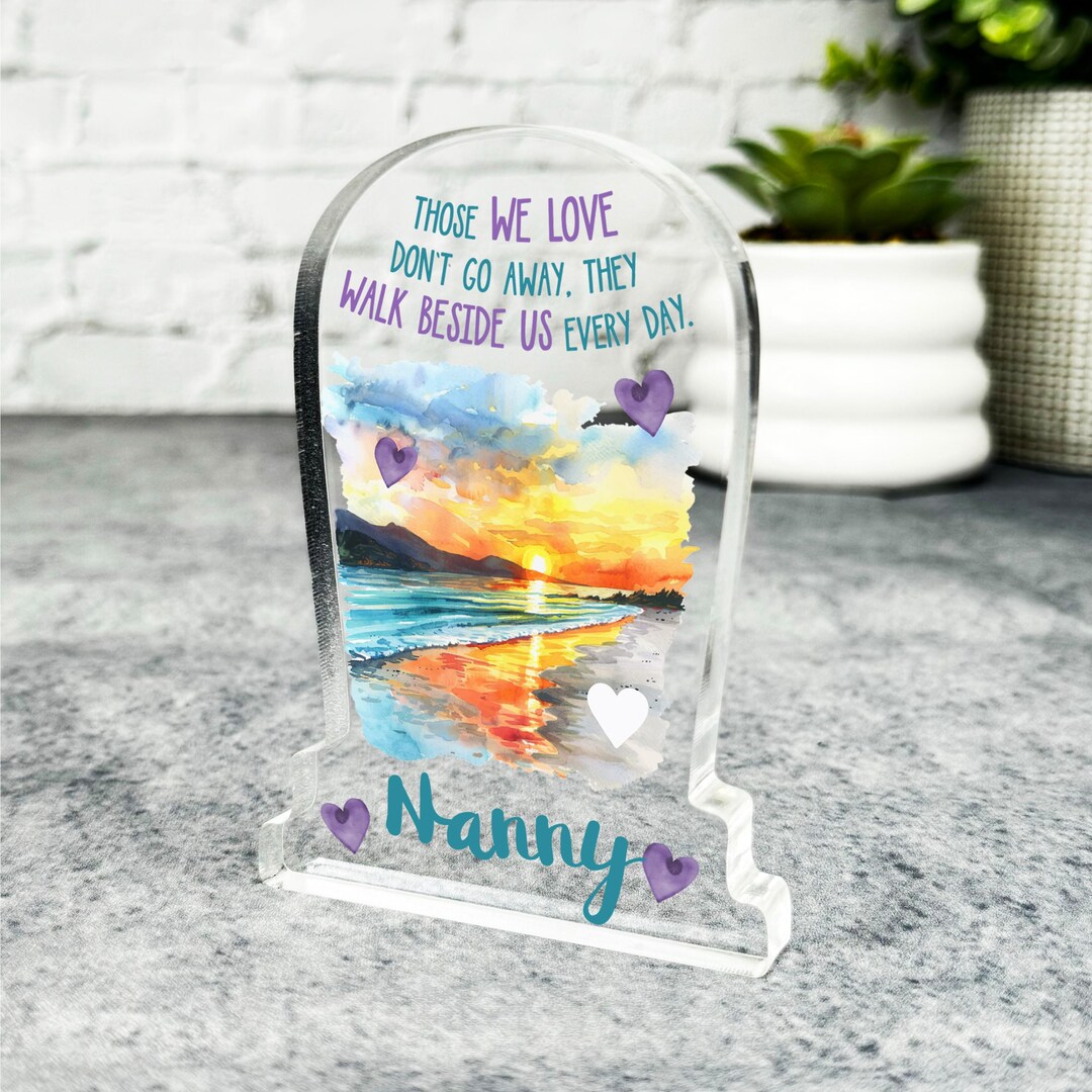 Nanny Female Beach Remembrance Memorial Gift Sympathy Gravestone ...
