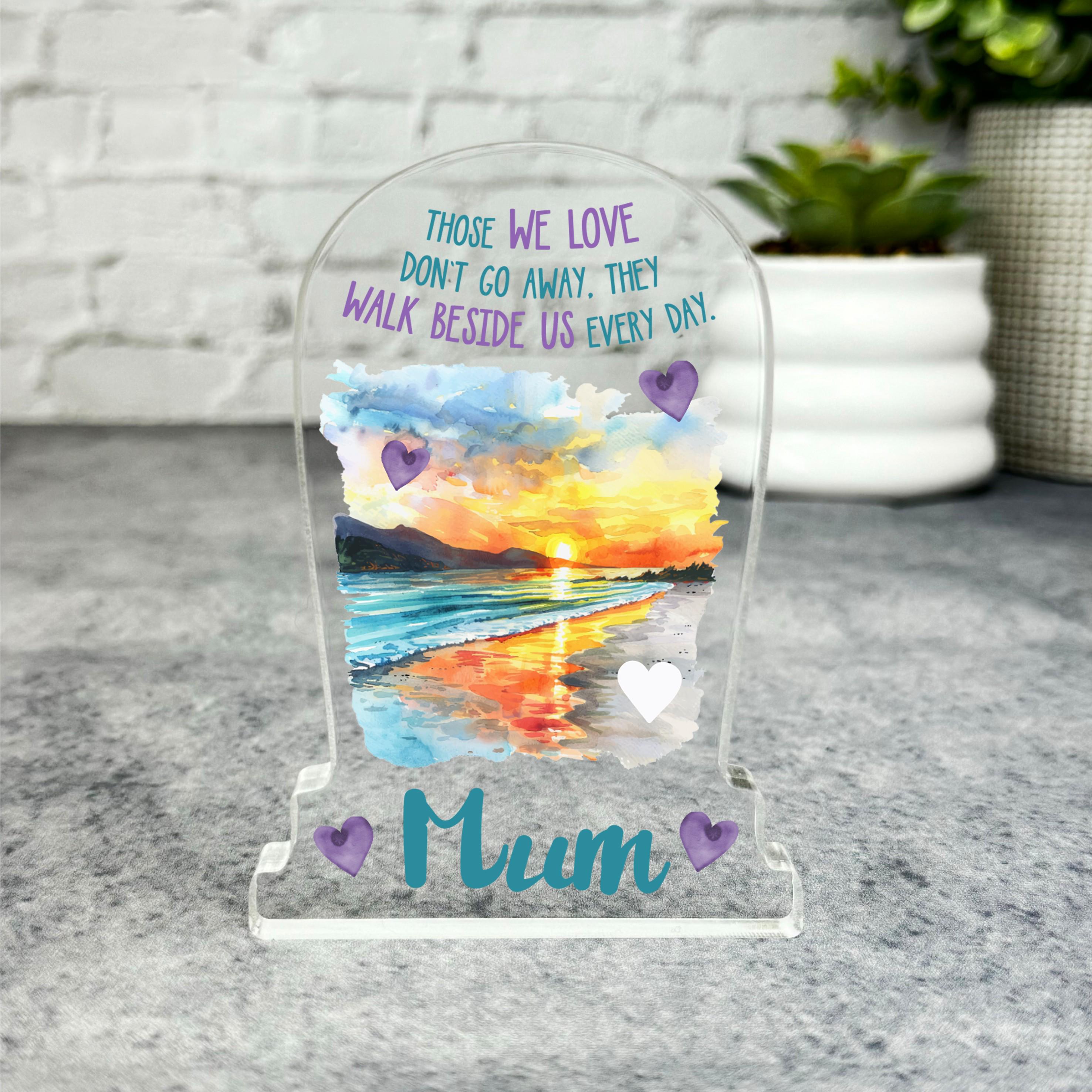 Mum Female Beach Remembrance Memorial Gift Sympathy Gravestone Keepsake ...