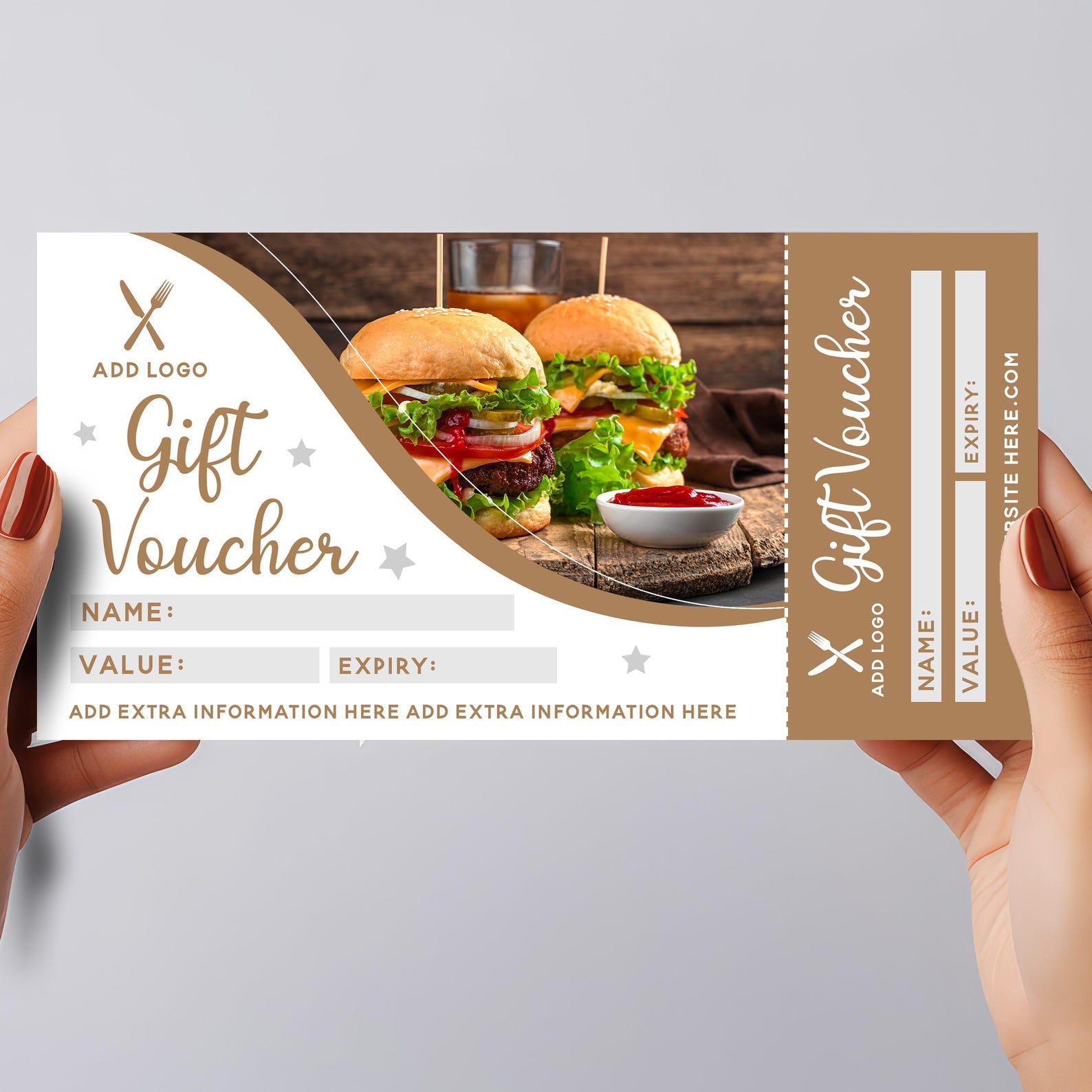 Burgers Food Takeaway Café Restaurant Gold Any Details Business Gift ...