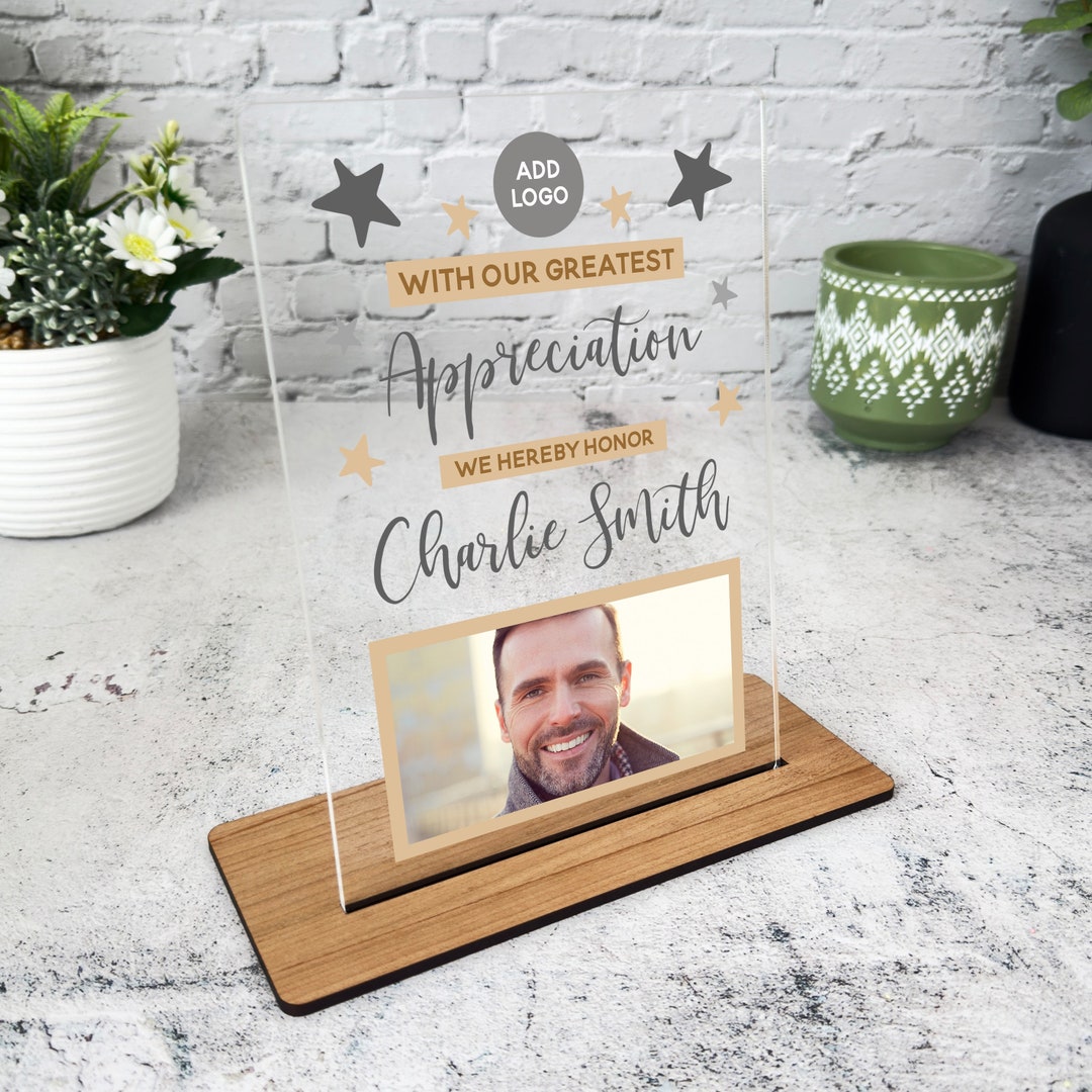 Work Job Greatest Appreciation Honour Star Photo Thank You Gift Custom ...