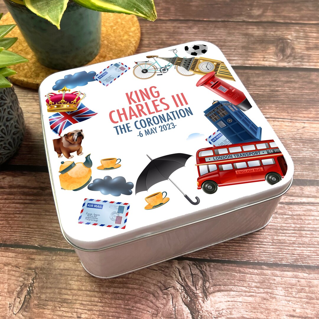 Square London Big Ben Bus Tardis King Charles III Coronation Souvenir ...