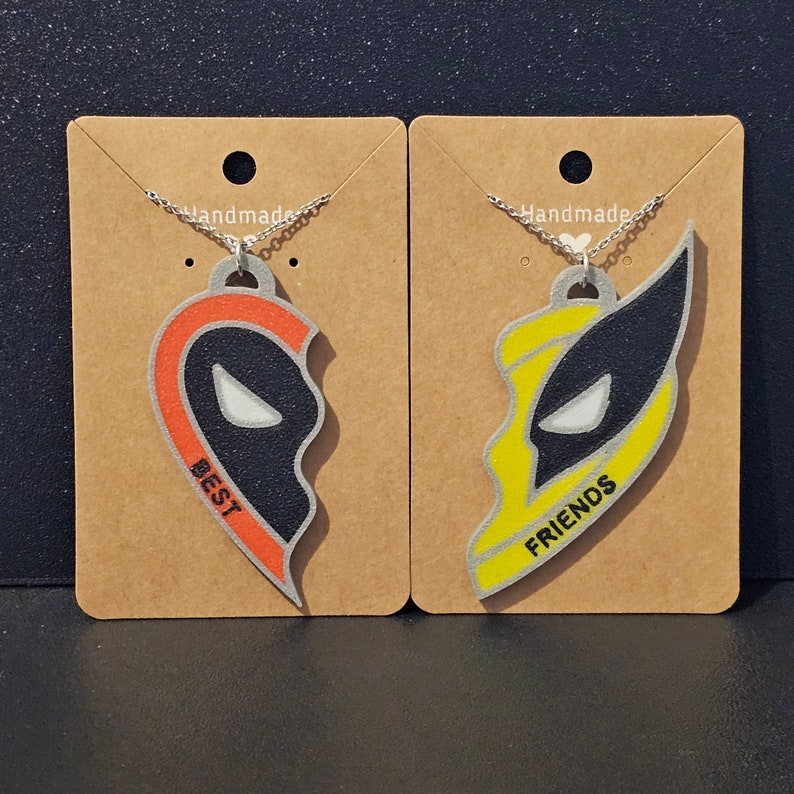 Deadpool and Wolverine Best Friends Necklaces - Etsy