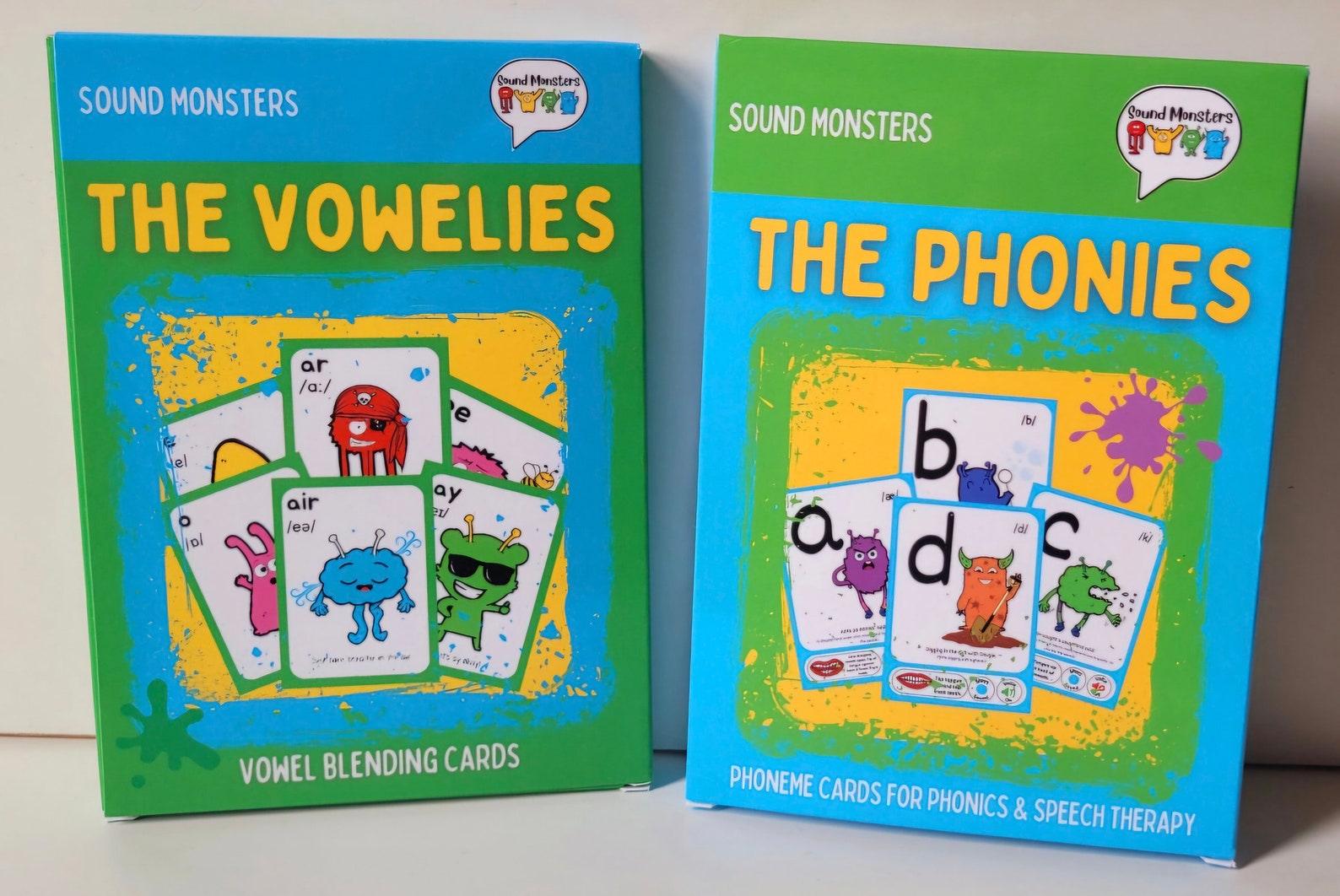 Sound Monsters Speech Sound Therapy FULL SET the Vowelies, Phonies ...