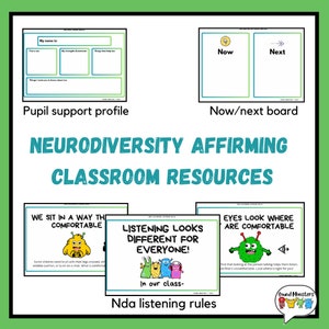 Neurodiversity Affirming NDA Classroom Resources Listening Rules ...