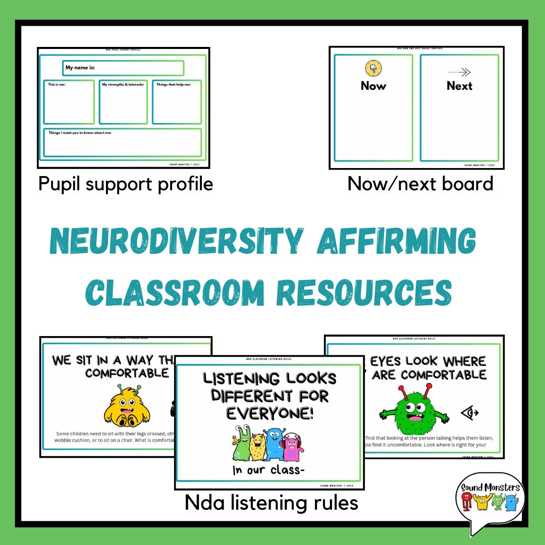 Neurodiversity Affirming (NDA) Classroom Resources- Listening Rules ...