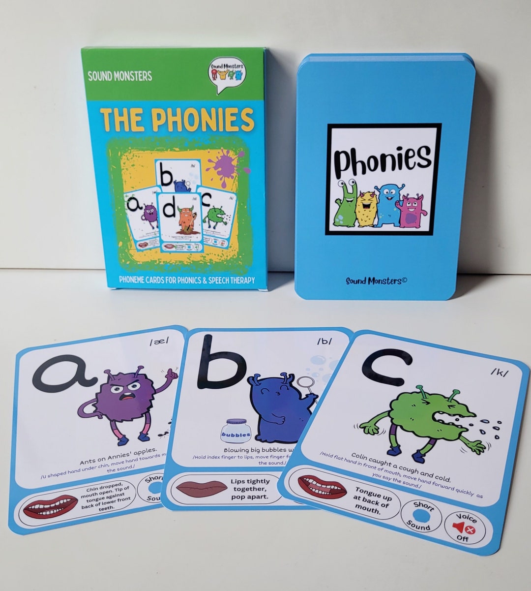 The Phonies- Phoneme Cards for Phonics and Speech Therapy - Etsy UK
