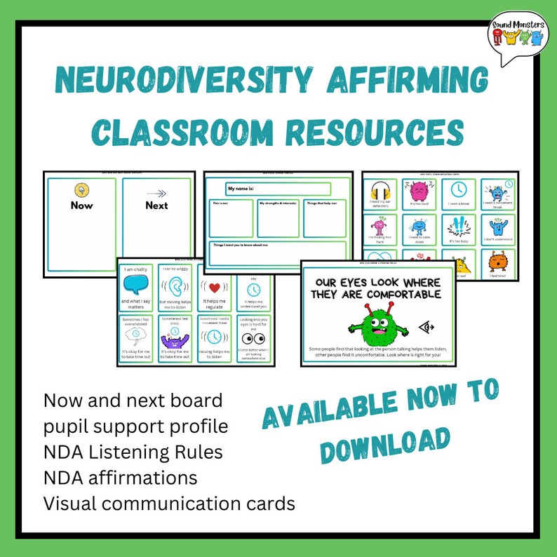 Neurodiversity Affirming (NDA) Classroom Resources- Listening Rules ...