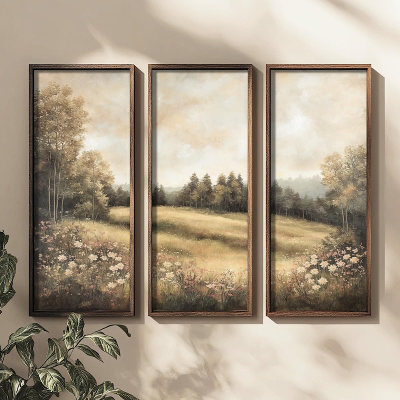 Tall Wall Art 3 Piece - Etsy UK