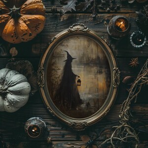 Night Witch | Halloween Printable, Witchy Art Print, Spooky Wall Art ...