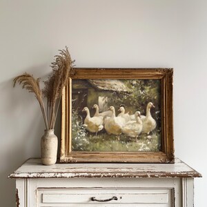 Geese | Cottagecore Wall Art, Goose Print, Spring Home Decor, Nursery ...