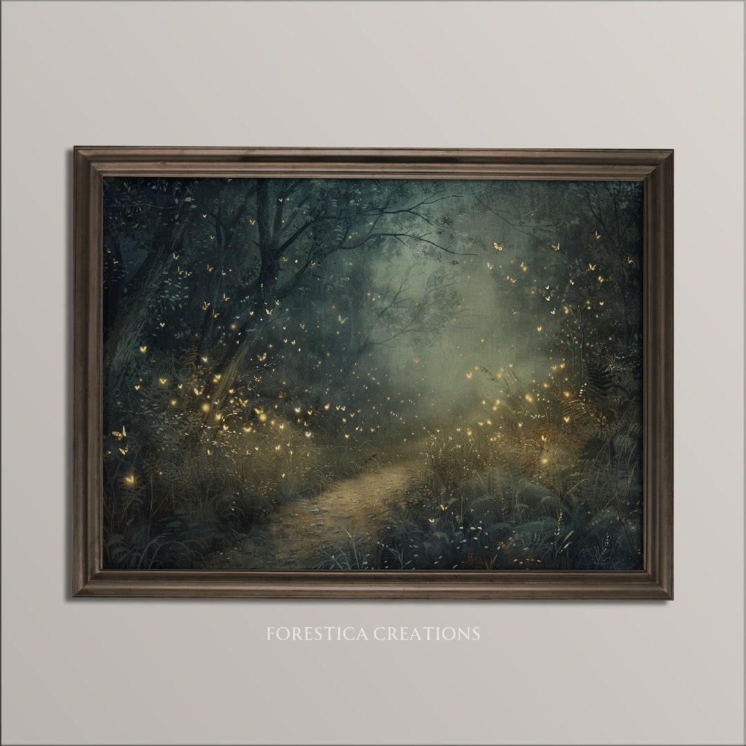 Fireflies | Moody Fairytale Aesthetic, Dark Academia Prints ...