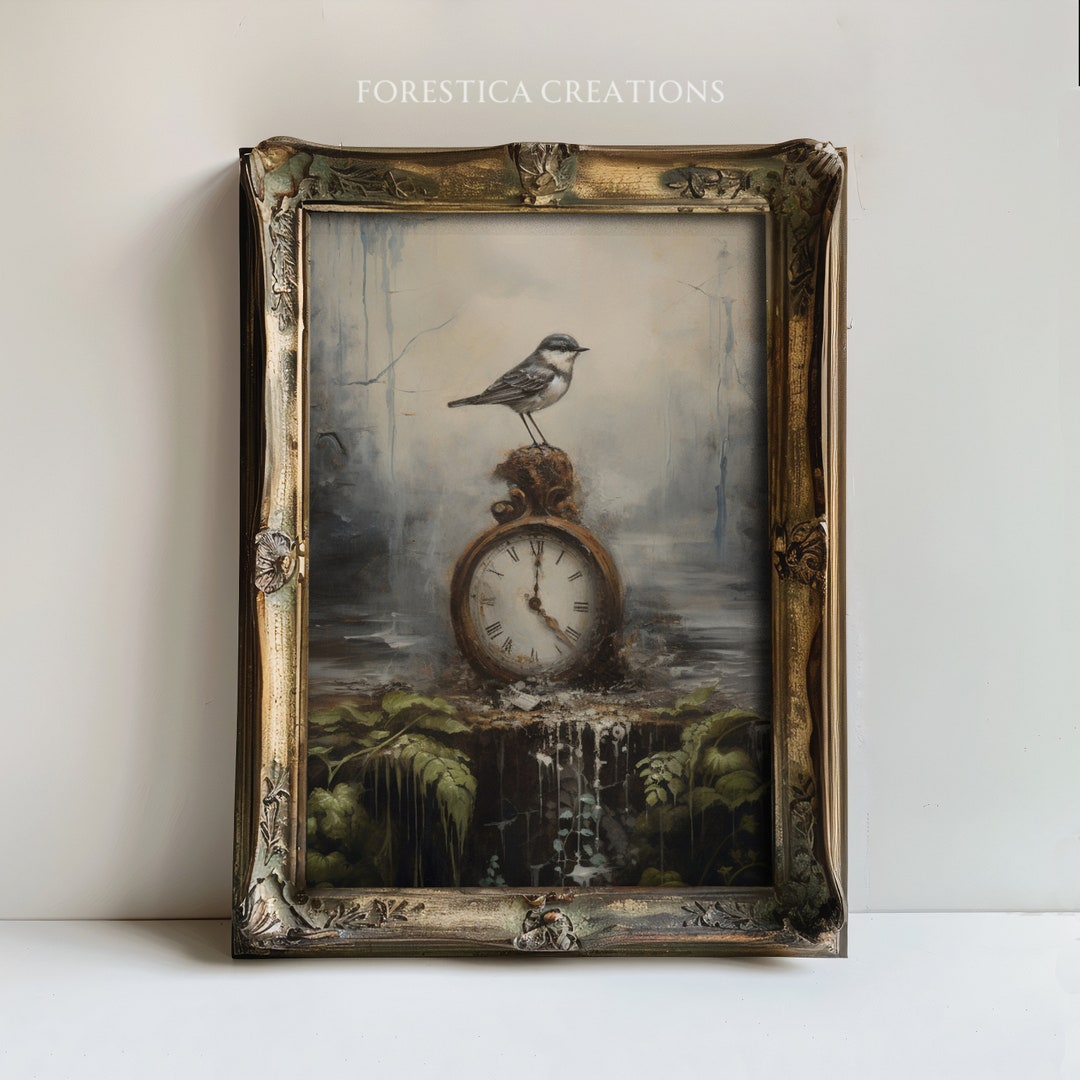 Forgotten Time | Dark Academia Prints, Oil Painting Aesthetic, Dark ...