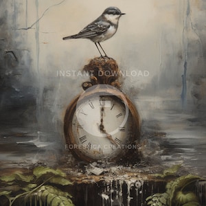 Forgotten Time | Dark Academia Prints, Oil Painting Aesthetic, Dark ...