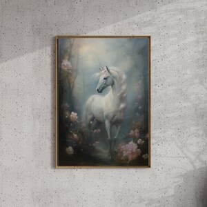 Unicorn | Fairycore Prints, Cottagecore Decor, Fairy Wall Art ...
