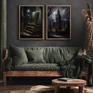 Set of 6 Dark Academia Prints | Vintage Gallery Wall Set, Gothic Home ...