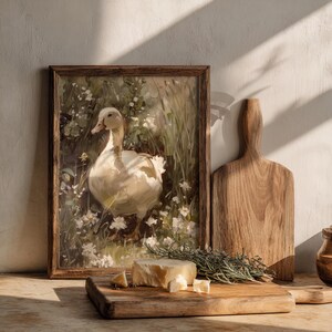 Goose | Cottagecore Wall Art, Easter Prints, Farmhouse Decor, Rustic ...