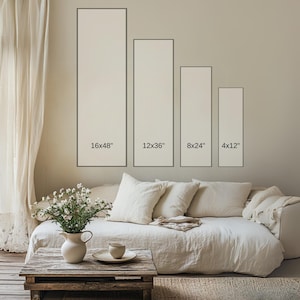 Set of 3 Narrow Spring Prints | Tall Triptych Art, Narrow Gallery Set ...
