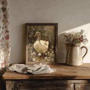 Goose | Cottagecore Wall Art, Easter Prints, Farmhouse Decor, Rustic ...