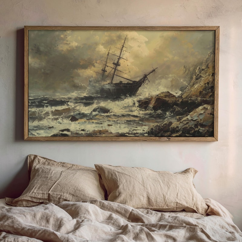 Gothic Shipwreck Painting - Etsy