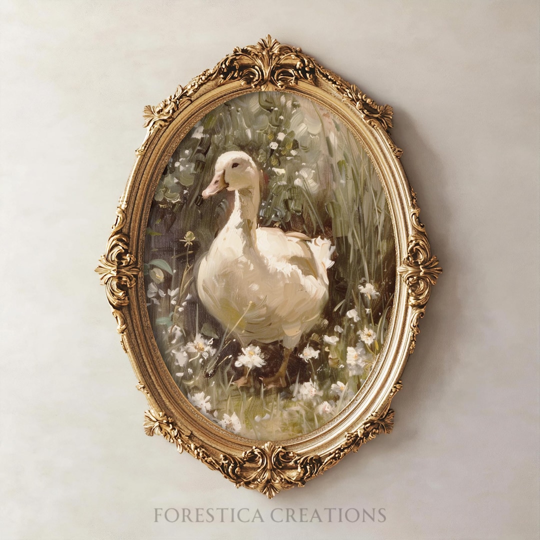 Goose | Cottagecore Wall Art, Easter Prints, Farmhouse Decor, Rustic ...