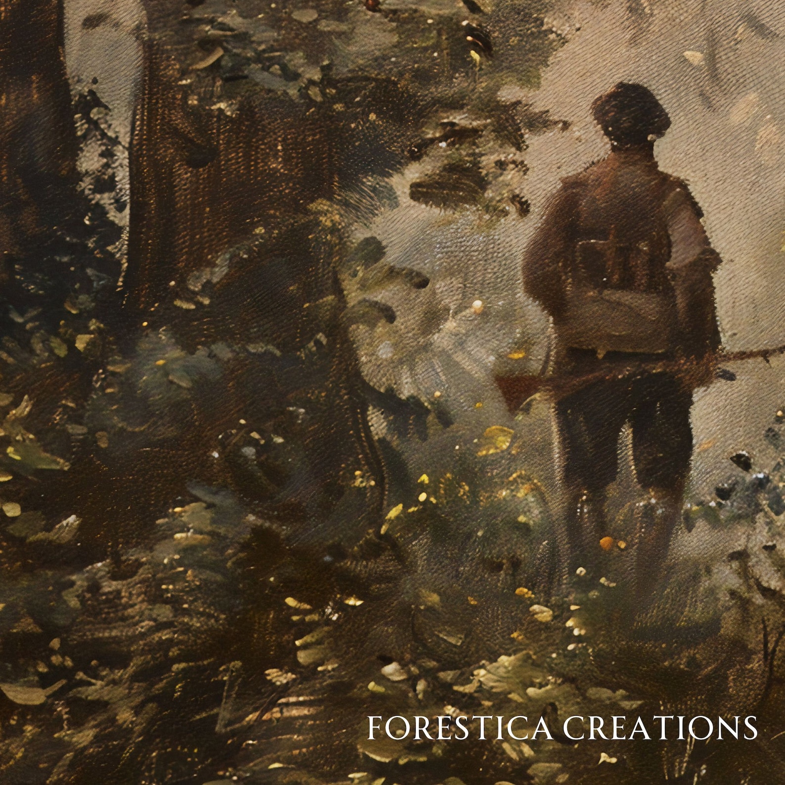 The Hunt Dark Academia Print, Hunting Wall Art, Moody Nature Art ...