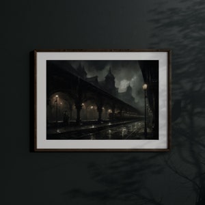 Railway Station | Dark Academia Prints, Moody Wall Art, Whimsigoth Art ...