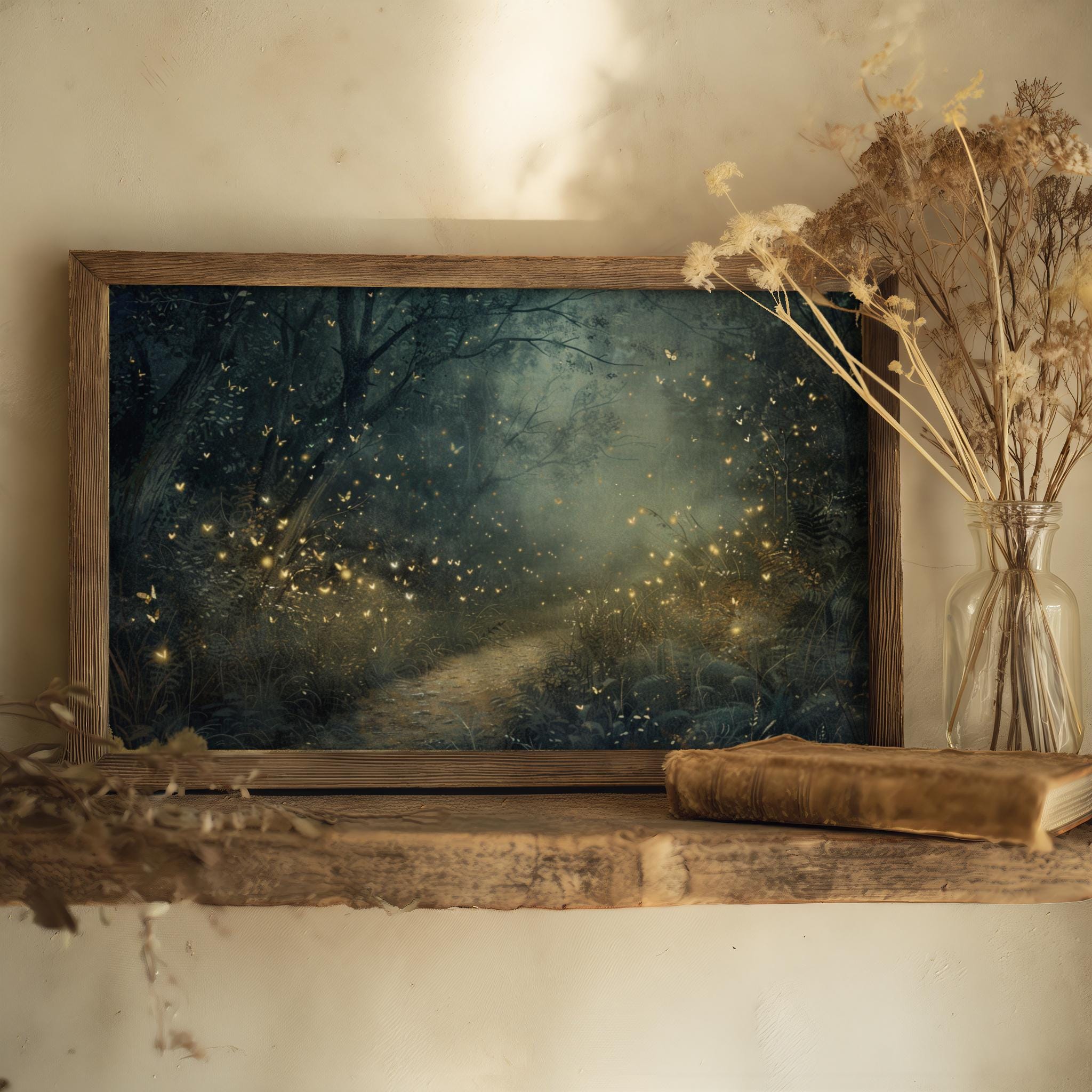 Fireflies | Moody Fairytale Aesthetic, Dark Academia Prints ...