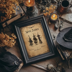 Personalized Witches Poster | Custom Witchy Poster, Witch Party Gift ...