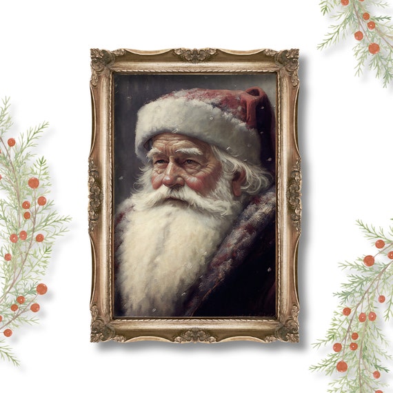 Santa Claus Portrait Painting