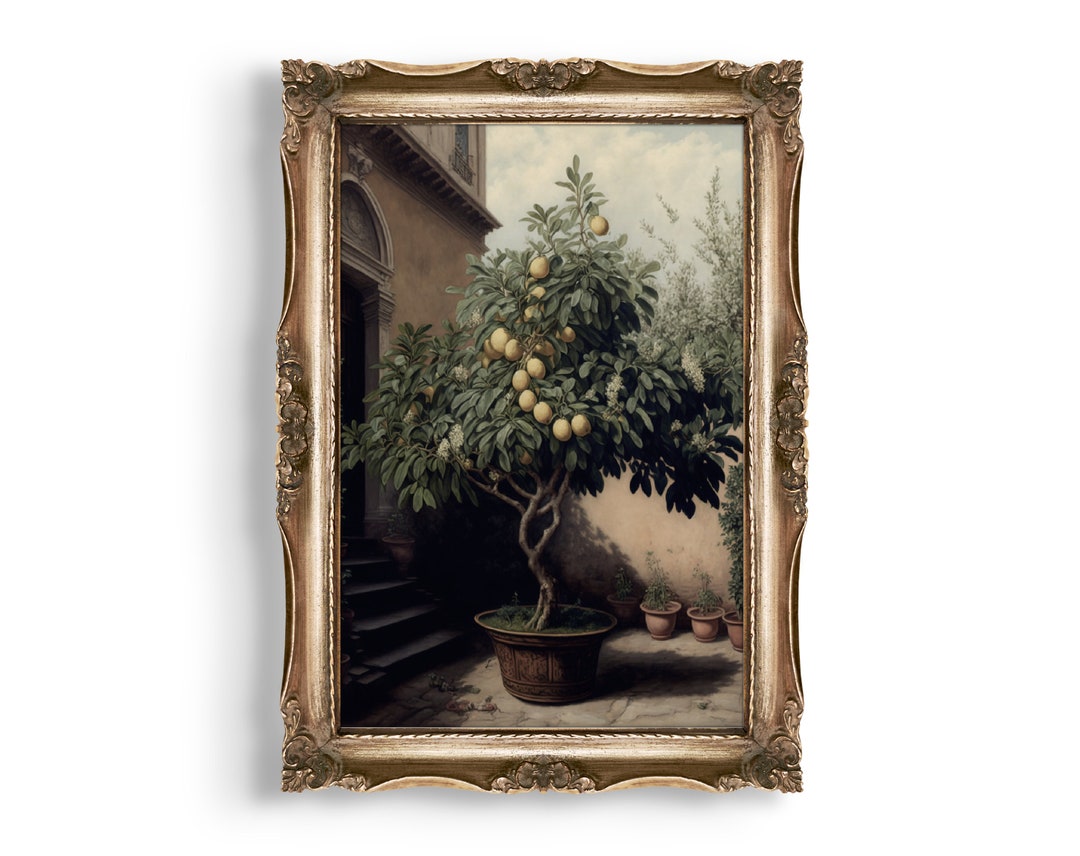 Lemon Tree | Victorian Interior Decor, Antique Mediterranean Wall Art ...