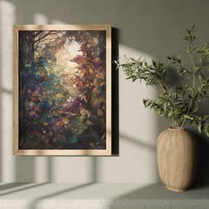 Stained Glass Window Cottagecore Wall Art Victorian Decor - Etsy