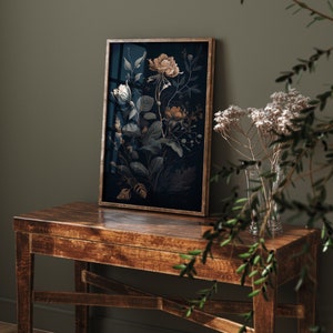 Bouquet of Dark Flowers | Dark Academia Decor, Vintage Aesthetic, Dark ...