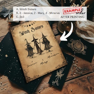 Personalized Witches Poster | Custom Witchy Poster, Witch Party Gift ...