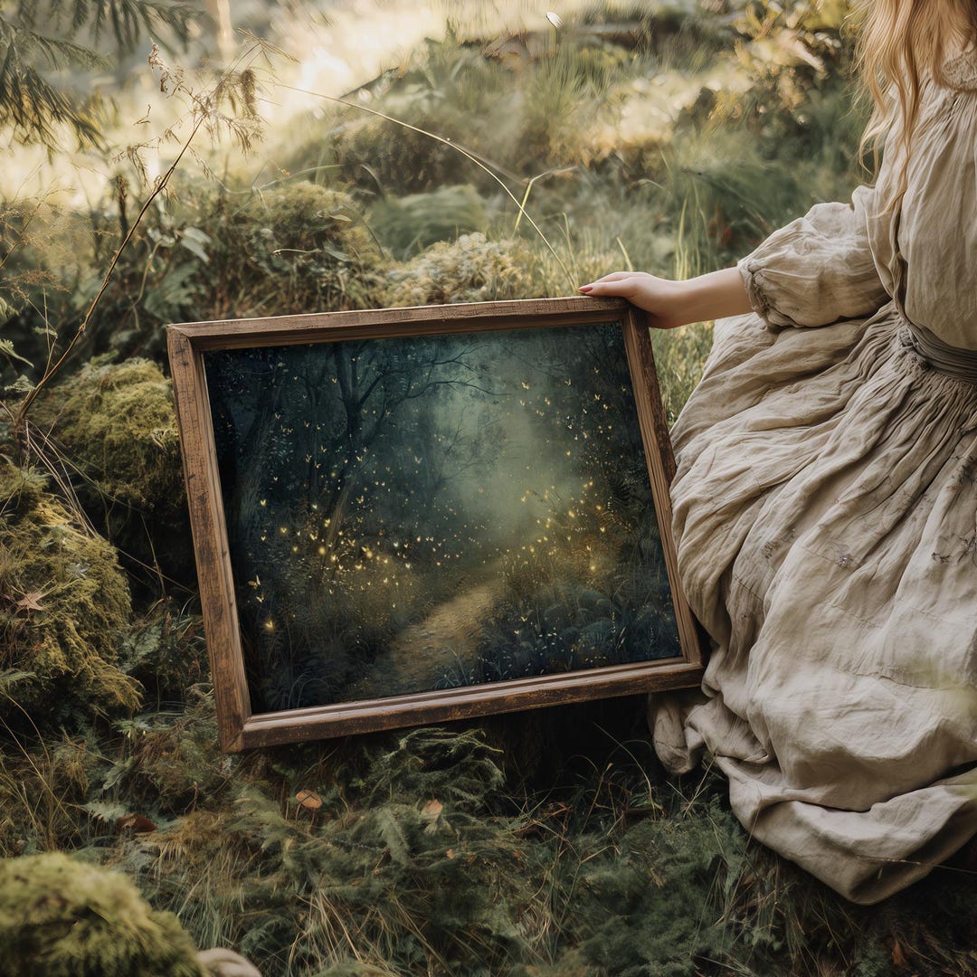 Fireflies | Moody Fairytale Aesthetic, Dark Academia Prints ...