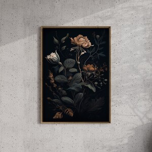 Bouquet of Dark Flowers | Dark Academia Decor, Vintage Aesthetic, Dark ...