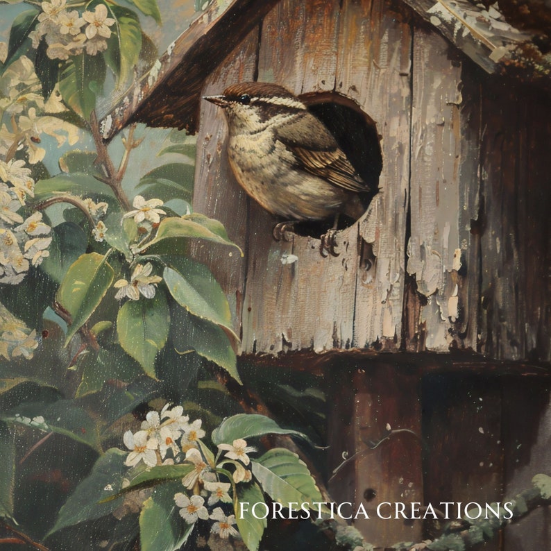 Birdhouse | Cottagecore Prints, Botanical Aesthetic, Nature Wall Art ...