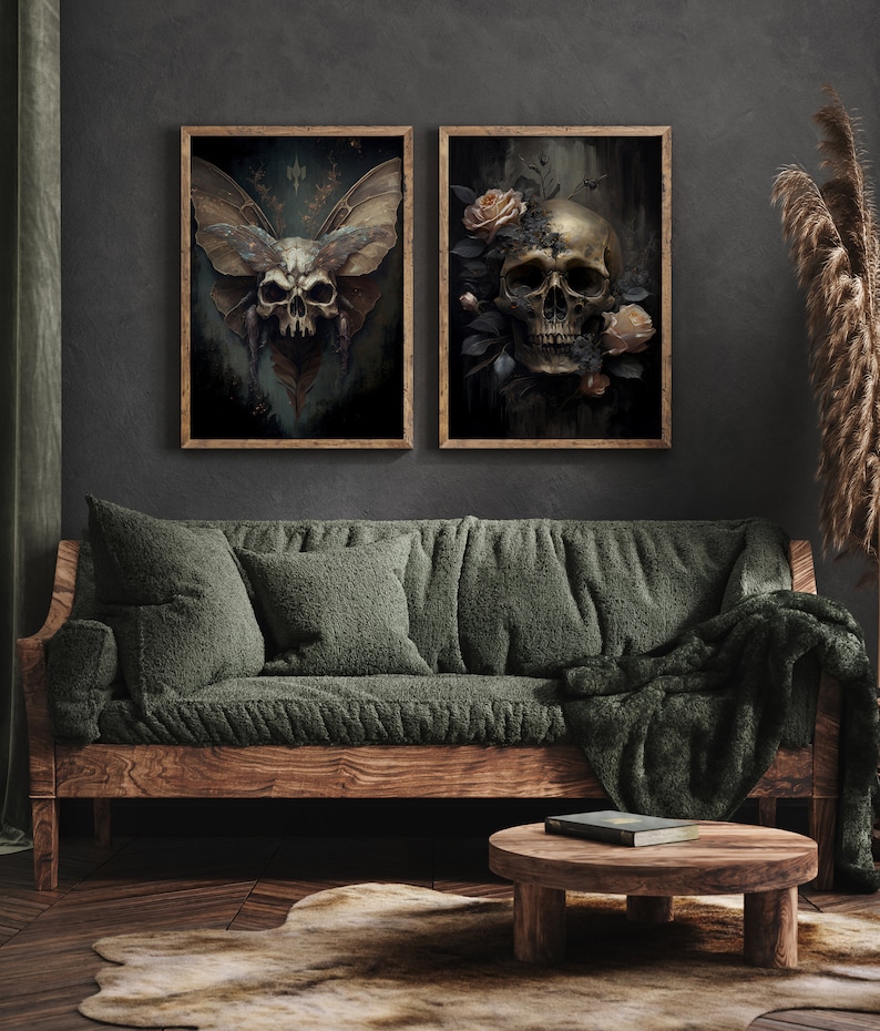 Set of 6 Gothic Prints Vintage Goth Gallery Wall Set Gothic - Etsy