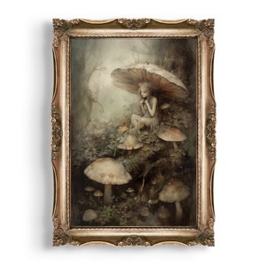 Forest Fairy | Cottagecore Prints, Mushroom Decor, Fairycore Wall Art ...