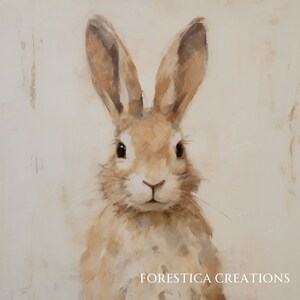 Easter Bunny | Cottagecore Room Decor, Vintage Easter Prints, Rustic ...